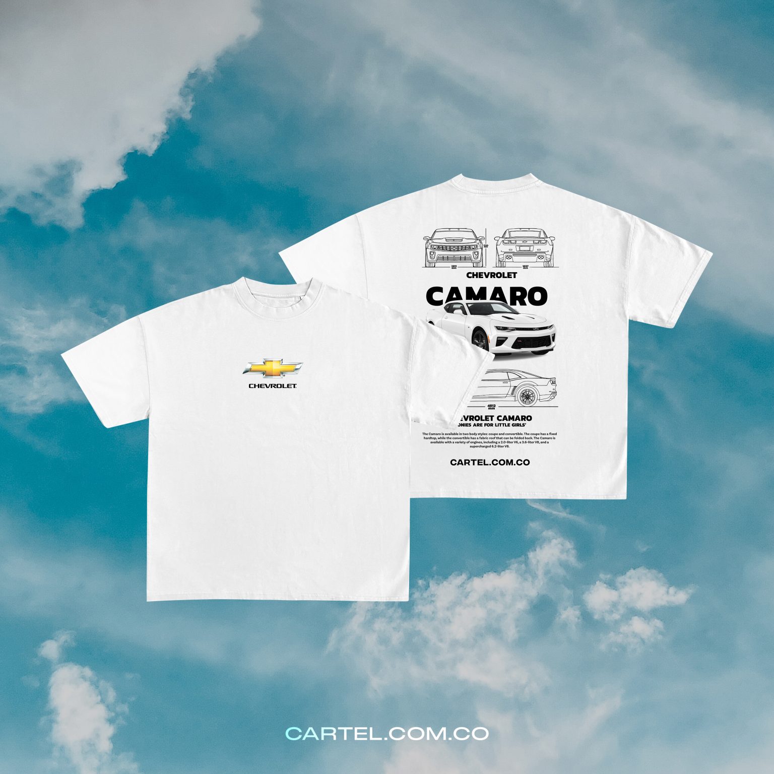 CAMISETA SEMI OVERSIZE CAMARO – Cartel
