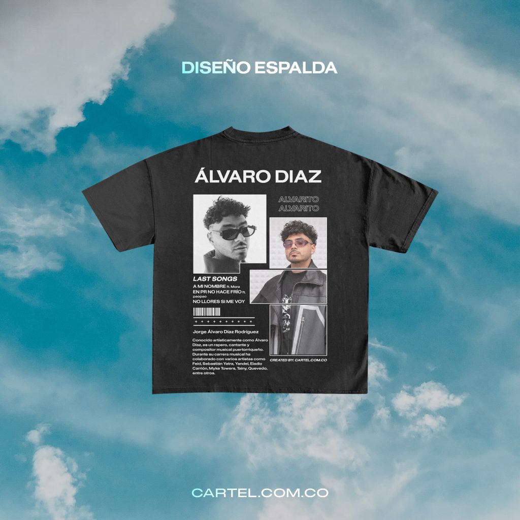 CAMISETA SEMI OVERSIZE ALVARITO DIAZ COLLAGE – Cartel
