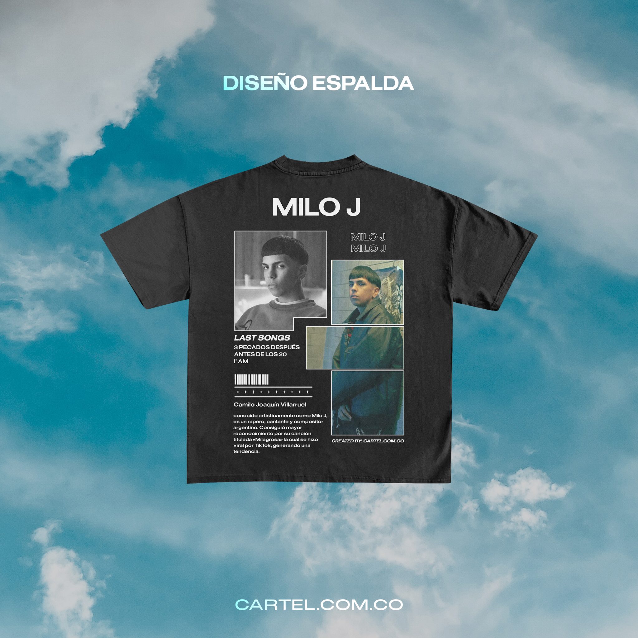 CAMISETA SEMI OVERSIZE MILO J COLLAGE – Cartel