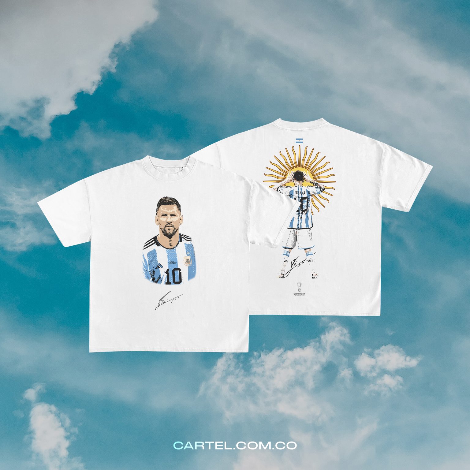 CAMISETA SEMI OVERSIZE LIONEL MESSI (WORLD CUP 2022) – Cartel